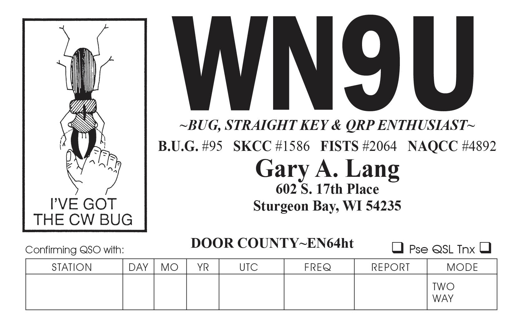 QSL Cards - Custom Cards for Radio Hobbyists - Chester Press Inc